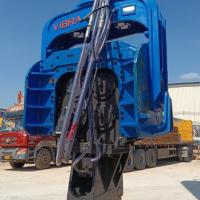 China Compact Structure Confined Spaces Pile Driver | Dual Pump Flow Merging System + High Frequency Vibration Output for sale