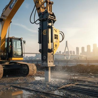 China Eccentric Moment 2.5kgm Excavator Mounted Pile Driver Piling Equipment for Foundation Work and Civil Engineering Projects for sale