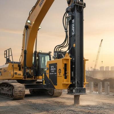 China Excavator Mounted Pile Driver Offering 32Mpa Pressure and Installation Time Less Than 1 Hour Designed for Rapid Pile Driving Tasks for sale