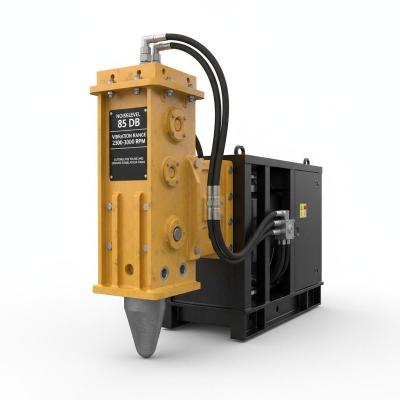 China Noiselevel 85 DB Hydraulic Hammer Pile Driver Featuring Vibration Range 2300 3000 Rpm Suitable for Piling and Ground Stabilization Tasks for sale