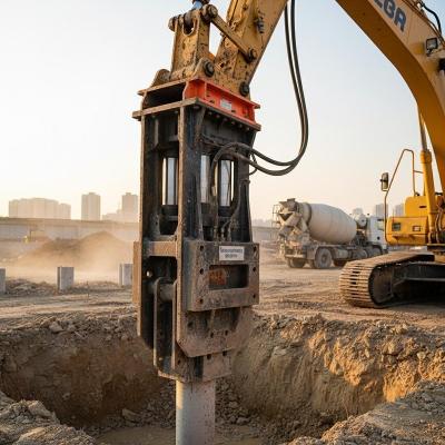 China Excavator 40-45Ton Pile Hammer Hydraulic Driver Hydraulic Pressure Drivingforce Solution for Piling Operations for sale