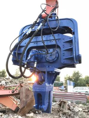 Cina Piledriver montato escavatore blu, piledriver idraulico per gli escavatori in vendita