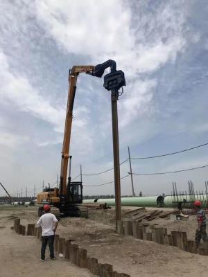China 40~45 ton Excavator Mounted Wood Pile Driver Flexible Control for sale
