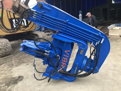 China 2500RPM 20T Vibrating Hydraulic Sheet Excavator Mounted Pile Driver for sale
