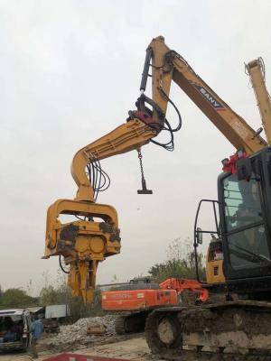 China Vibratory  435Kn Force Excavator Mounted Pile Driver For All Forms Piling for sale
