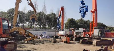 Chine bélier de feuille de 18 mètres avec la force 535Kn centrifuge pour les travaux de construction durs de sol à vendre