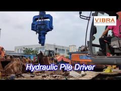 stable running hydraulic pile driving equipment quick converting operation