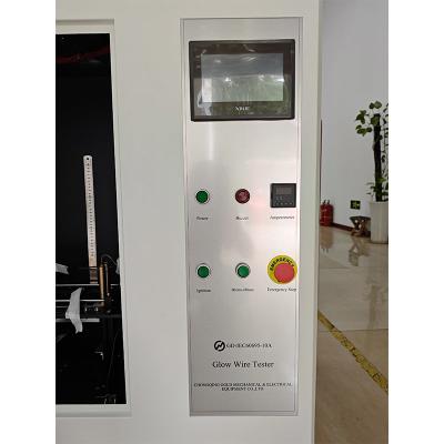 China Glow Wire Tester IEC 60695-2-10 with 500-1000 Degree Range and 0.94-0.96 N Pressure for Flammability Testing for sale