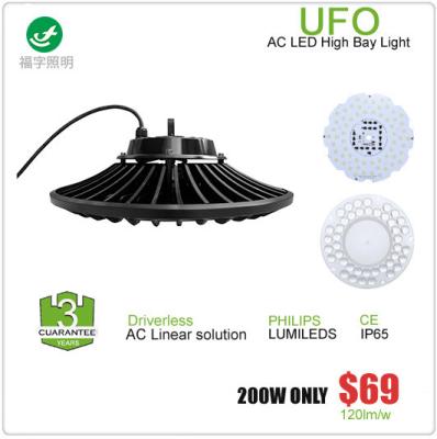 China Wholesales SMD3030 listed IP65 CE,EMC RoHS,LVD 200W led ufo high bay light.High lumens 5 years  warranty.manufacture120l for sale