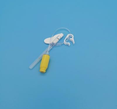 Cina IV tipo eliminabile giallo infusione neonatale pediatrica di pressione positiva della farfalla della cannula 24G in vendita