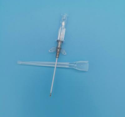 Cina 24G Cannola per catetere IV di sicurezza giallo con ali piccole CE ISO in vendita