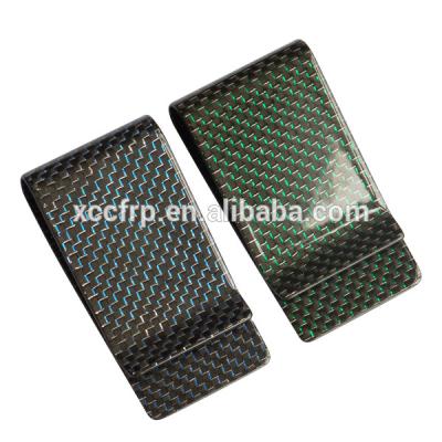 China Gloss Carbon Fiber Money Clip , Colors Carbon Fibre Wallets Holder for sale