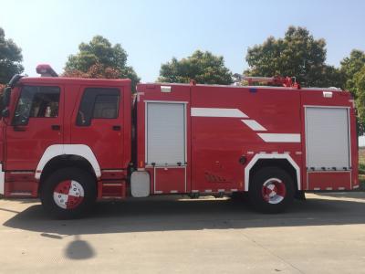 China HOWO Water Foam Fire Fighting Truck , 4x2 8 Ton Emergency Rescue Vehicle for sale