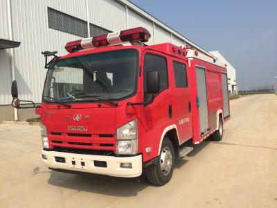 China ISUZU Mini Water Tanker Foam Fire Truck 4 Ton 6 Wheel ISO9001 Certification for sale