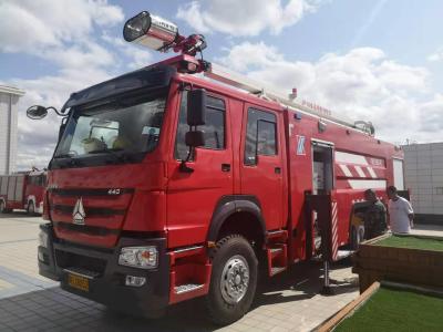 Cina 460hp 10 camion dei vigili del fuoco idraulico a ruote, camion dei vigili del fuoco telescopico idraulico di salvataggio dell'acqua di 18M in vendita