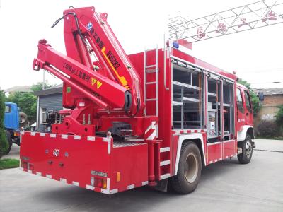 Cina Camion dei vigili del fuoco leggero diesel 4X2 177kw di salvataggio di ISUZU con una gru da 5 tonnellate in vendita