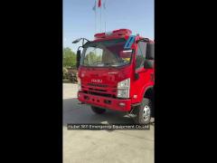 Hoge mobiliteit HOWO 4 TONEN FOAM brandweerwagen voor stedelijk gebied