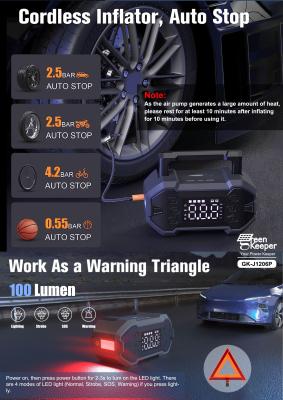Cina 8.0L Benzina Portable Power Bank Multifunzionale Car Jump Starter con compressore d'aria per tutte le auto in vendita