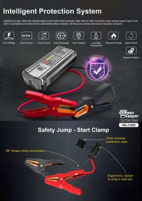 Cina Motore di auto ricaricabile 12V con pompa del compressore d'aria e luce di lavoro a led in vendita