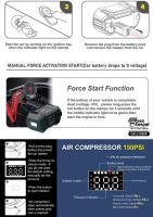 China Engine Start Function Car Battery Jump Starter with Air Compressor Booster Charger for sale