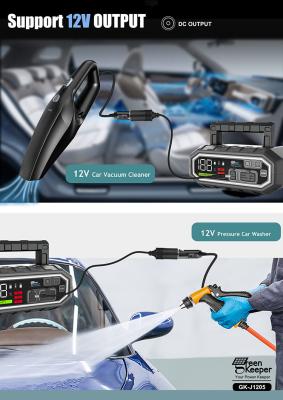 China Draagbare autobatterij Jump Starter 12V 24000mAh 2000A Multifunctionele LED Light Power Bank Te koop
