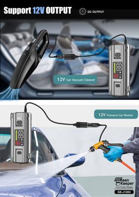 China Multifunctionele draagbare lithiumbatterij auto springstarter voor kleine auto's 12V 20000mAh Te koop