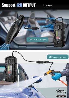 Cina Emergency Car Battery Booster Pack Total Output 65w 20000mAh caricabatterie portatile in vendita