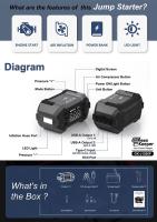 China Multi-function Portable Car Jump Starter with 20000mAh Capacity and LED Flashlight for sale