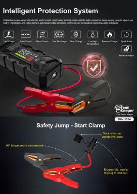Cina Sgombero 12V 1500A UltraSafe High Capacity Jump Starter con funzione di avvio del motore a luce LED in vendita