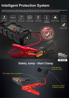 Cina Fit Temperature estreme Jump Starter Green Keeper 3000A Power Bank Per veicoli Camion Auto in vendita
