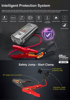 Cina Multifunzione UltraSafe Alta Scarica 3000A Adatta a Temperature Estreme Salto Starter Power Bank Con Luce LED in vendita