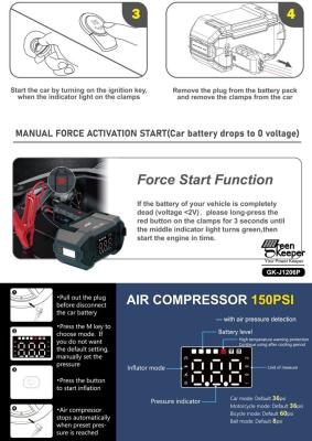 Cina 20000mAh Tipo C Port Car Jumper Battery Pack Power Station per tutte le vostre esigenze di emergenza in vendita