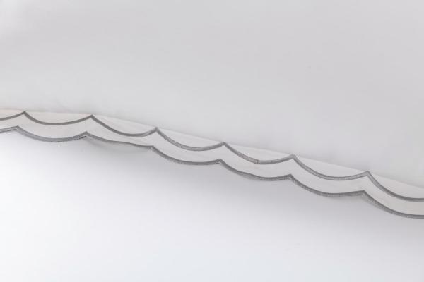 OEM White Cotton Embroidered Pillowcases OEKO-TEX King Size Pillow Cases