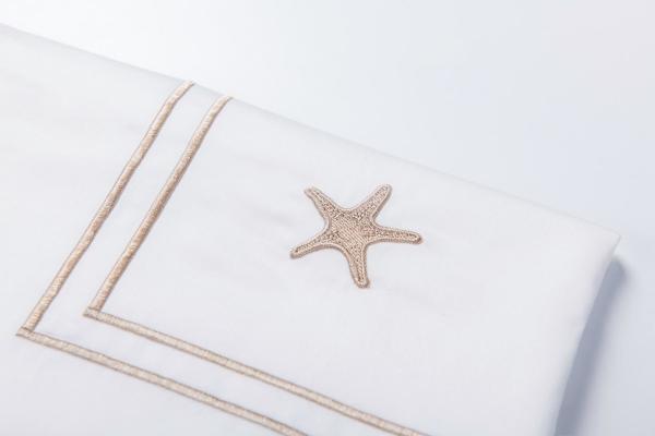 OEM White Cotton Embroidered Pillowcases OEKO-TEX King Size Pillow Cases