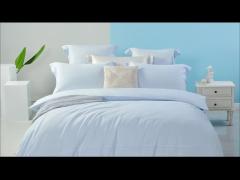 Tencel Linen Duvet Cover Queen Comfortable Blue Duvet Cover