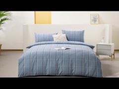 OEM Twin Duvet Covers King Full Size Duvet Cover Blue Polyester Blended Flannel