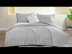 Grey King Size Duvet Cover OEM Hotel Quilt Set Full Size Queen Size