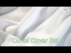100% TENCEL Fiber Light Green Duvet Cover Super King Duvet Cover Set