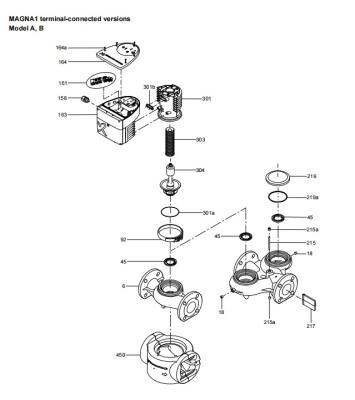 China Grundfos Magna1 65-150 F N Shielded Pump Hot Water Variable Frequency Circulation Pump Commercial Building for sale