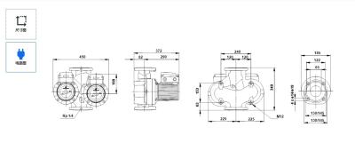 China Grundfos UPSD 65-120 F 340 Heating Booster Circulating Water Pump for sale