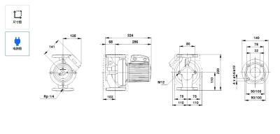 Quality Grundfos UPS 32-120 F B 220 Hot Water Circulation Pump for sale