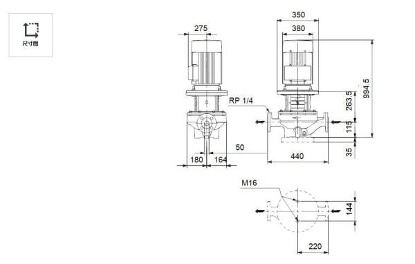 Quality Grundfos TP 50-900/2 Single-stage volute pump Vertical pipeline pressure for sale