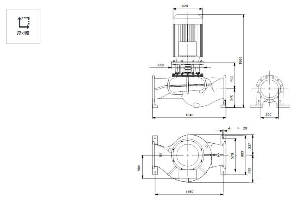 Quality Grundfos TP 300-550/4 Stainless Horizontal Single Stage Surface Centrifugal Pump for sale