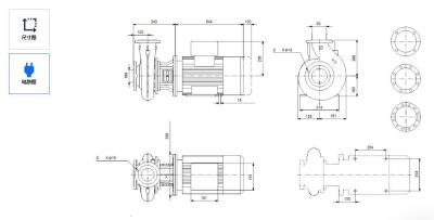 China Grundfos NBG 100-80-160/177 Centrifuge pompen met eenvoudige voluten fase die niet zelfopstarten, worden gebruikt voor watervoorziening van gebouwen en landbouwbewatering Te koop