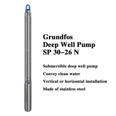 중국 Grundfos 반 모래 고압 스테인레스 스틸 잠수 구멍 깊은 우물 물 펌프 판매용