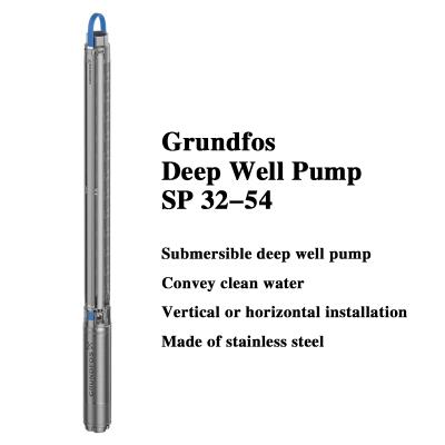 중국 Grundfos 3인치 8인치 고효율 스테인리스 스틸 심정 우물 물 펌프 판매용