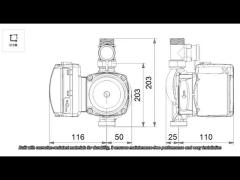 Grundfos Upa 15-160 Αυτόματη Αντλία Πίεσης Νερού για Οικιακή Χρήση, Αντλία Πίεσης για την Παροχή Νερού σε Σωληνώσεις, για Θερμοσίφωνες