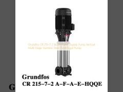 Grundfos CR 215-7-2 Pompa per alimentazione caldaia, pompa centrifuga multistadio verticale in acciaio inossidabile