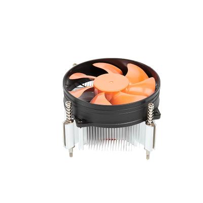 China 7pcs Blade Orange Fan CPU Cooling Radiator For IntelLGA775 Core2DUO Voltage 12VDC for sale