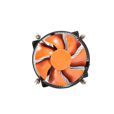 China 7pcs Blade Orange Fan CPU Cooling Radiator For IntelLGA775 Core2DUO Voltage 12VDC for sale